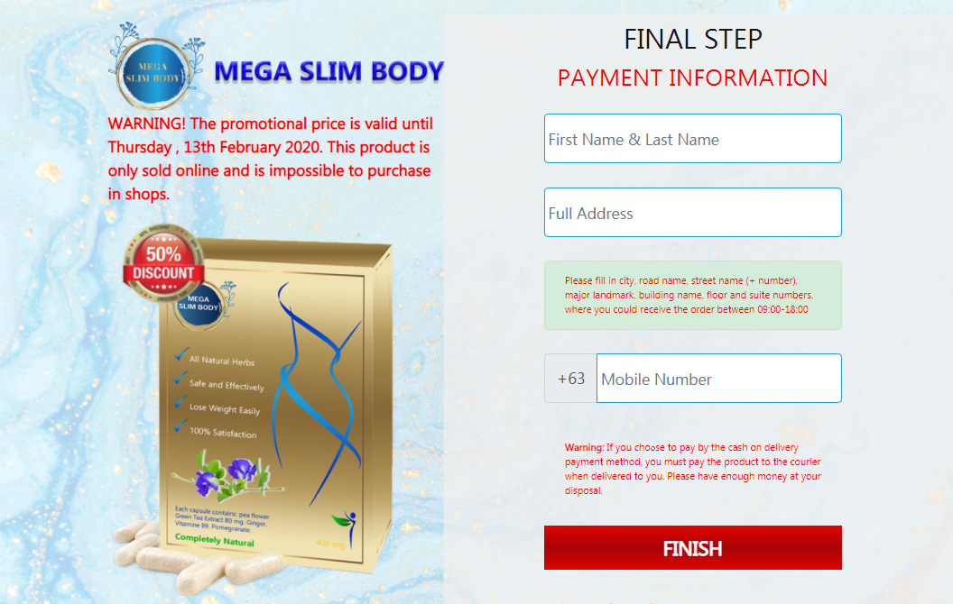 Mega Slim Body:Mga pagsusuri, sangkap, presyo, trabaho, tablet, bumili