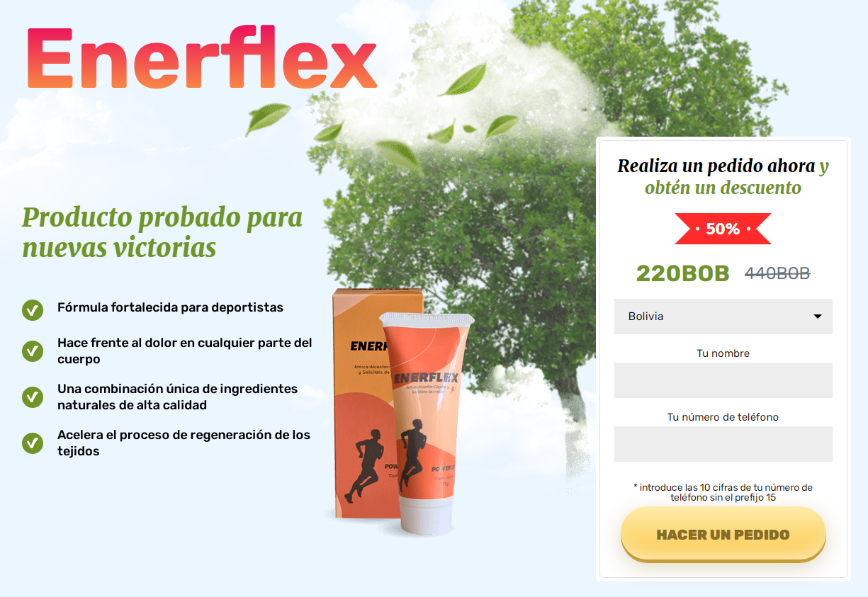 Enerflex : Crema, Reseñas, Precio, Funciona, Beneficios, Comprar