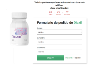 Diaxil : Cápsula, Reseñas, Precio, Obras, Ingredientes, Comprar